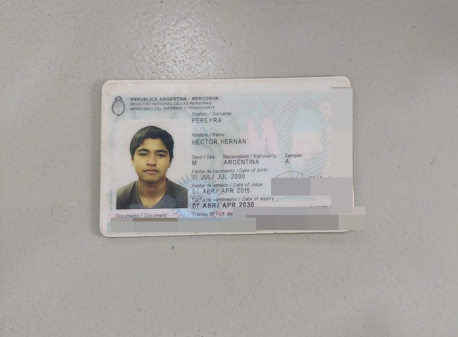 Encontraron DNI de Héctor Hernán Pereyra – Las últimas noticias de San Pedro