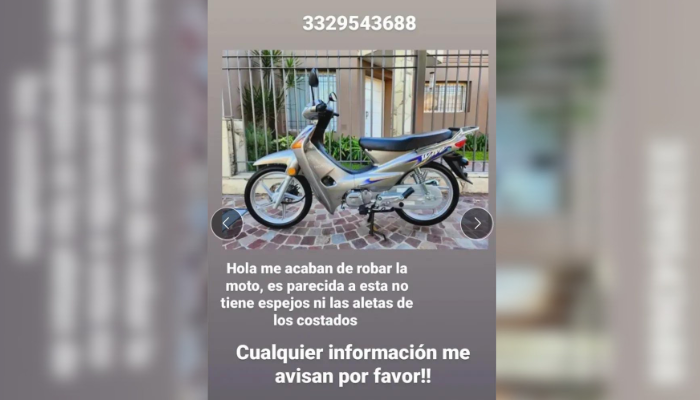 Buscan Motocicleta Robada La Opinion Semanario