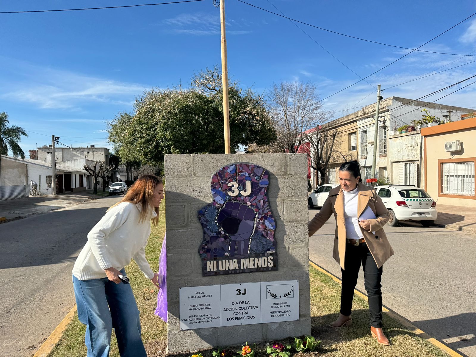 Descubrieron el mural en conmemoración de los 10 años de la primera ...