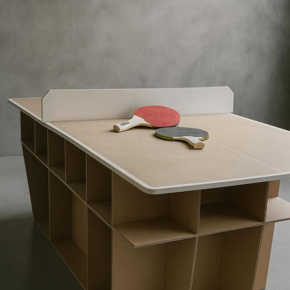 Bruno Alcón presentó una propuesta sustentable: mini mesas de ping pong ...